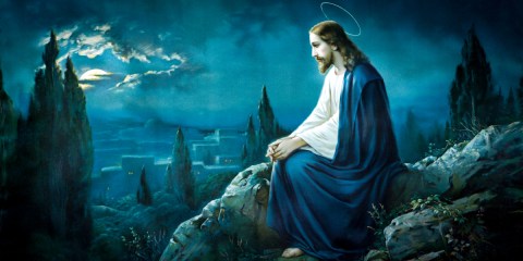 Jesus set an example by frequently praying in solitude