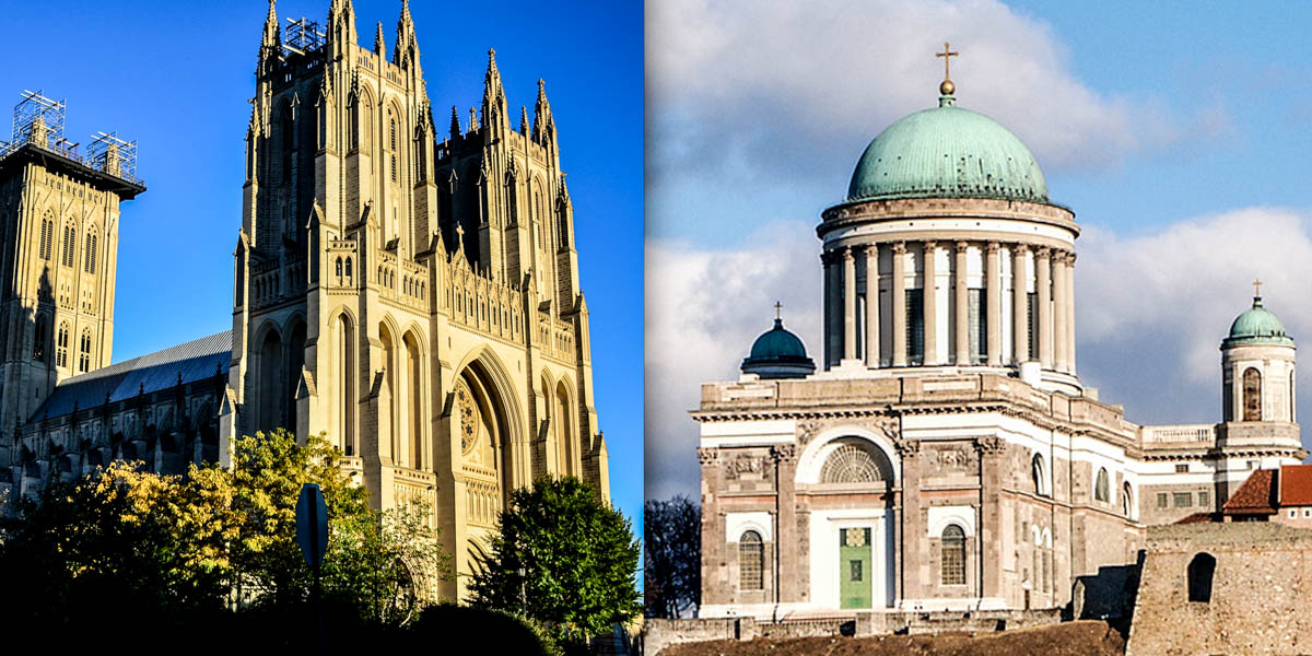 America's 1st basilica uses lights to show Catholic heritage