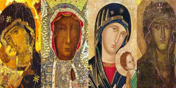 4 Icons of Mary attributed to St. Luke the Evangelist