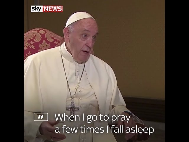 Video of Pope Francis talking about how he falls asleep praying—Aleteia