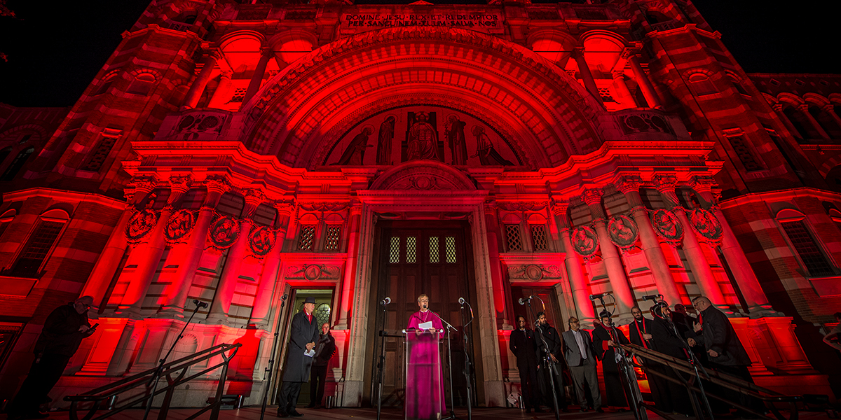 Red Wednesday: Churches lit red to honor persecuted Christians