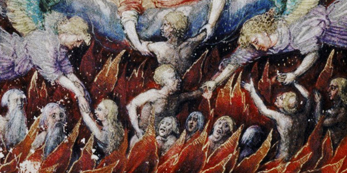 What does the "fire" of purgatory burn?