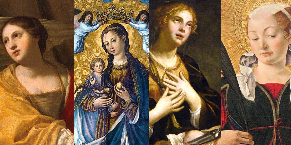 These 2 women are the first female saints mentioned at Mass