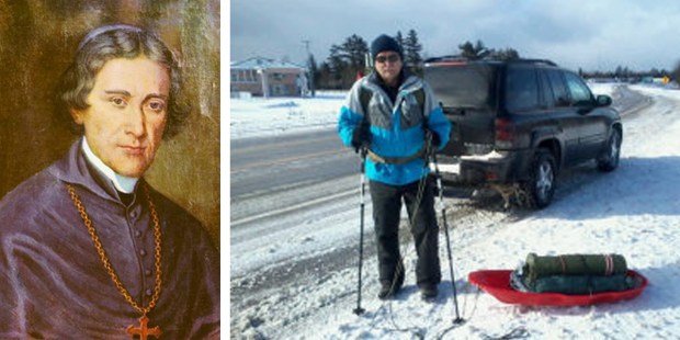 Following in the footsteps of the snowshoe priest, leaving modern ...