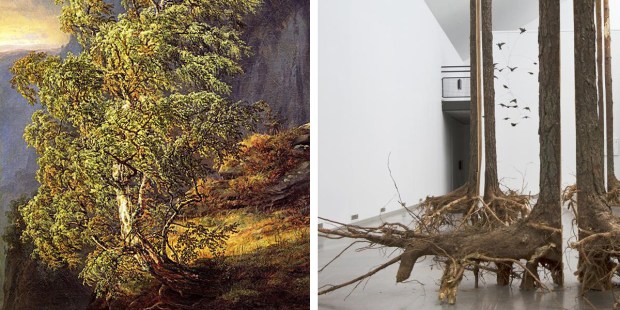Artist reinterprets 19th-century painting of tree into 3-D work of art