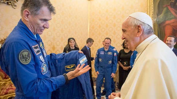 Pope Francis ready to minister in outer space!