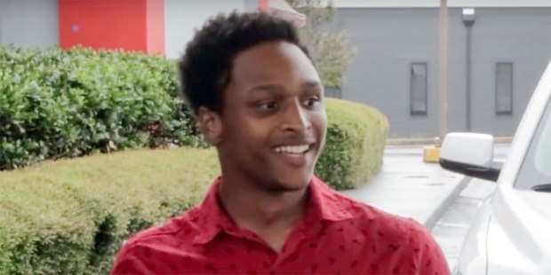 What happened when a college student walked all night to his new job