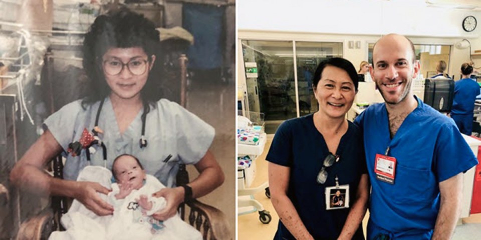 NICU nurse reunites with preemie baby she helped after 28 years