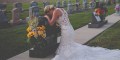 Mourning bride honors her deceased fiancée with wedding photos