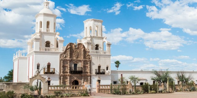 Mission San Xavier del Bac, one of the oldest Catholic sites in North ...