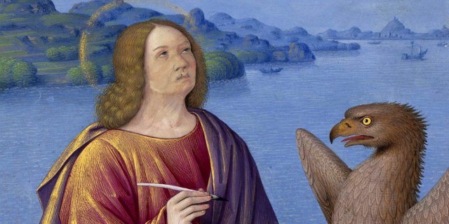 Why is St. John the Apostle always depicted without a beard?