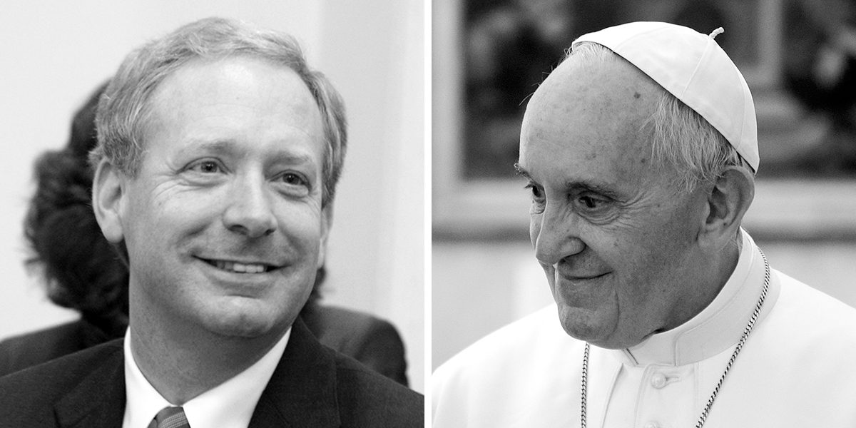 Pope Francis and president of Microsoft discuss AI