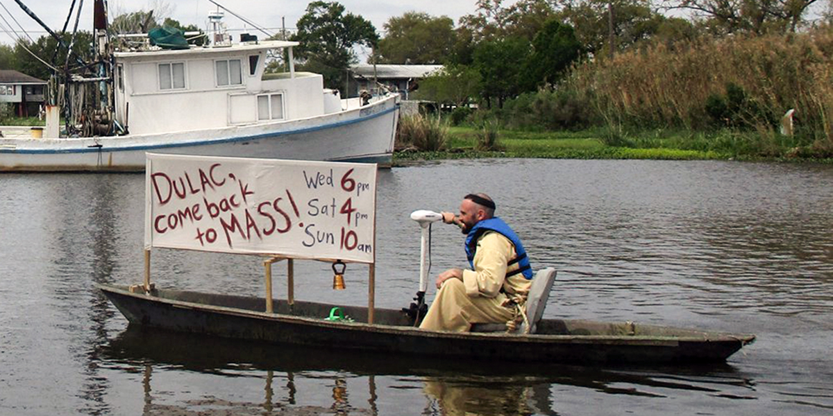 Evangelizing the bayou: Catholic friar canoes a call to church
