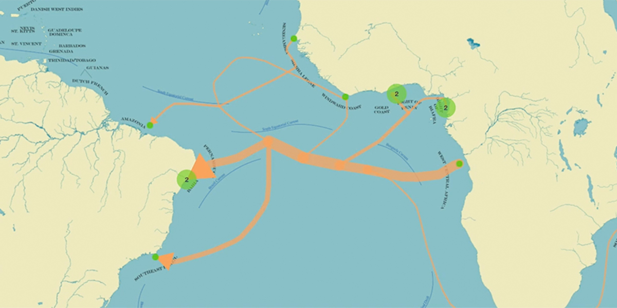 New interactive website tracks voyages of trans-Atlantic slave trade