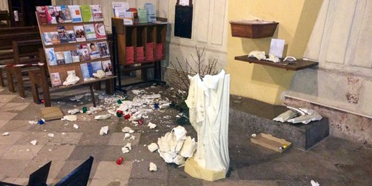 French Catholic churches continue to see vandalism--Aleteia
