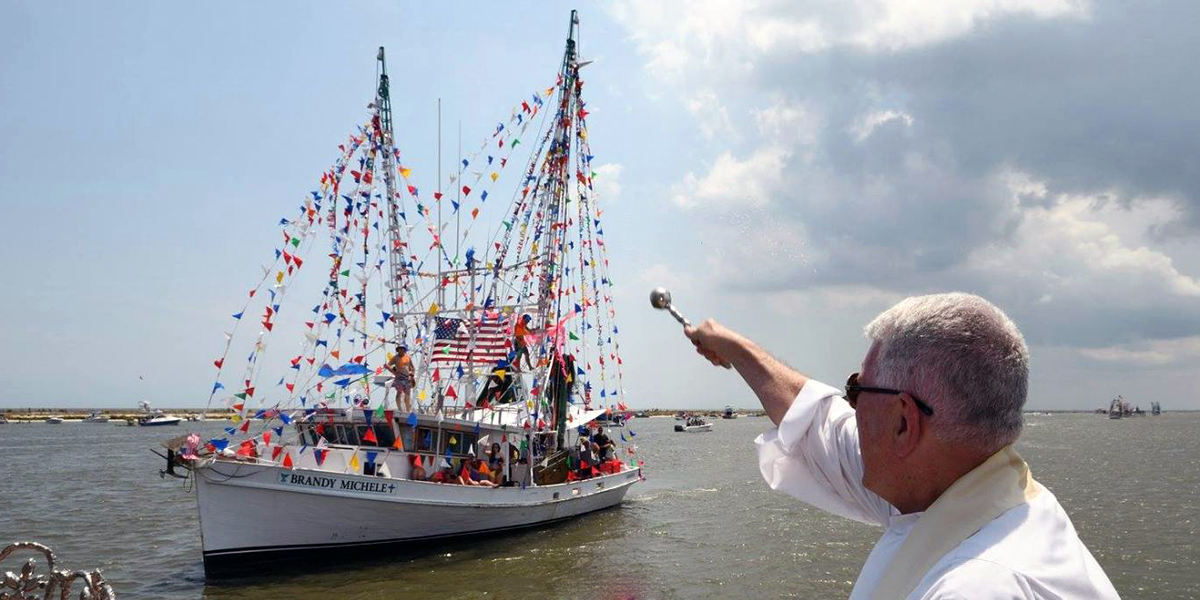 The 'Blessing of the Fleet' in Biloxi, a tradition started by Catholic ...