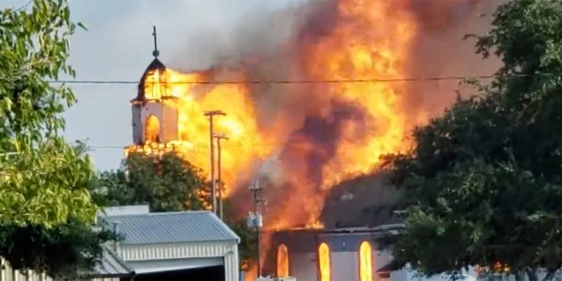 Fire leaves historic Texas church in ashes, deemed "Total Loss"