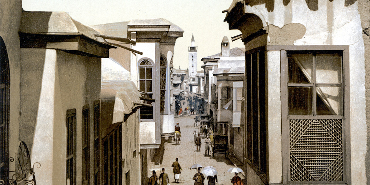 This early 20th-century photo features Straight Street, mentioned in ...