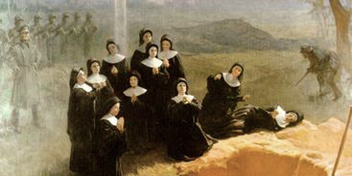 A martyr nun, her vision of a red dress, and comfort for us