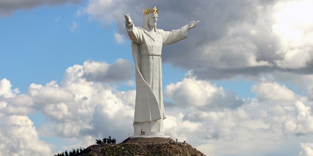 The tallest statue of Jesus is in Poland