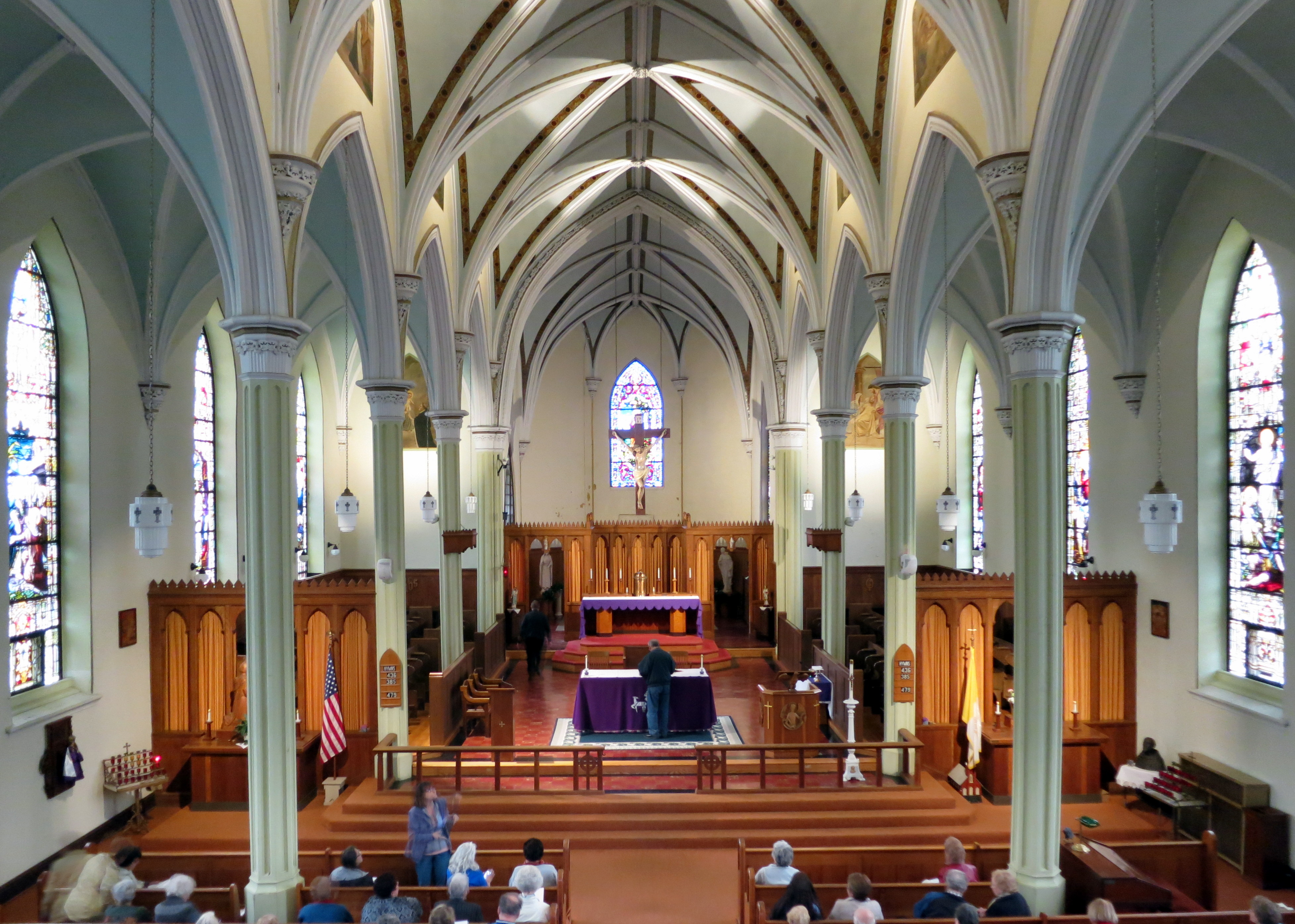 Why do Catholic churches have a vaulted ceiling?