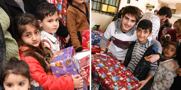 “Adopt a family” donors bring Christmas to Lebanon refugees