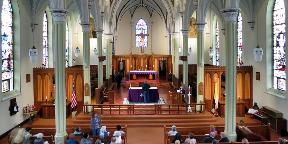 The first Catholic church in Ohio was built for priest-deprived pioneers