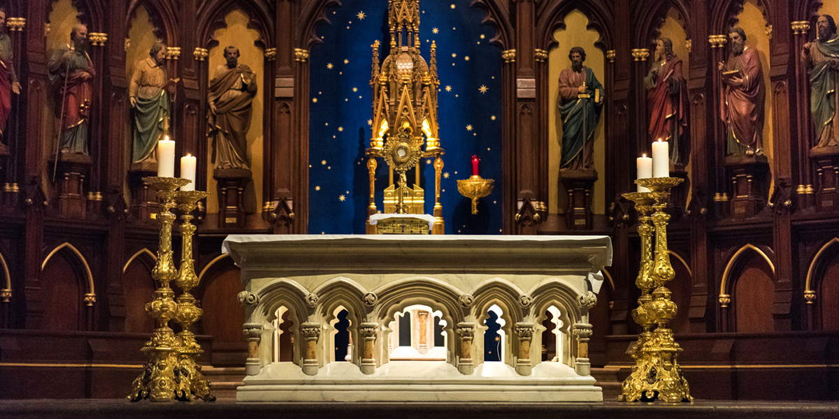 The spiritual symbolism of stone altars