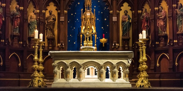 The spiritual symbolism of stone altars