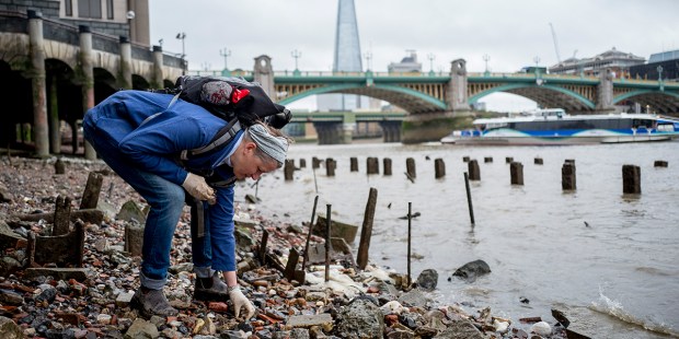 Finding treasure on the bank of the Thames, mudlarks connect with history