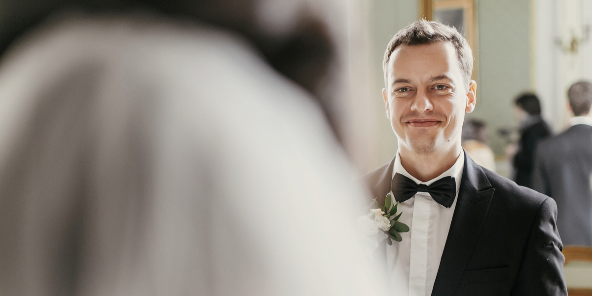 The gaze of love: A bride and groom and God the Father