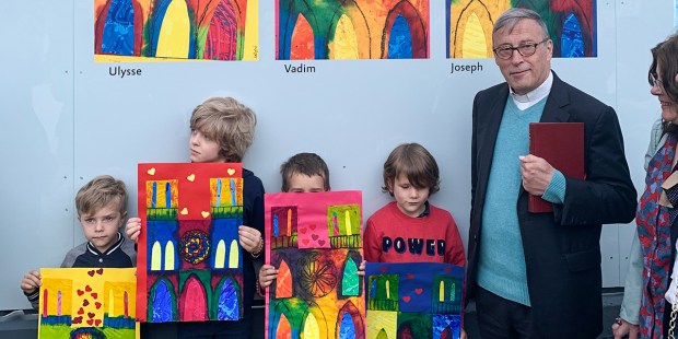 Children bring hope to Notre Dame cathedral with memorable artwork