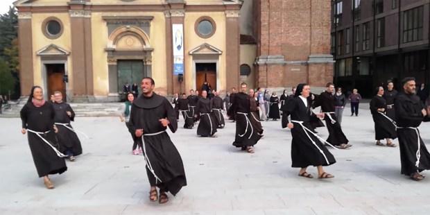 Watch these Italian friars and sisters take to the streets to dance ...
