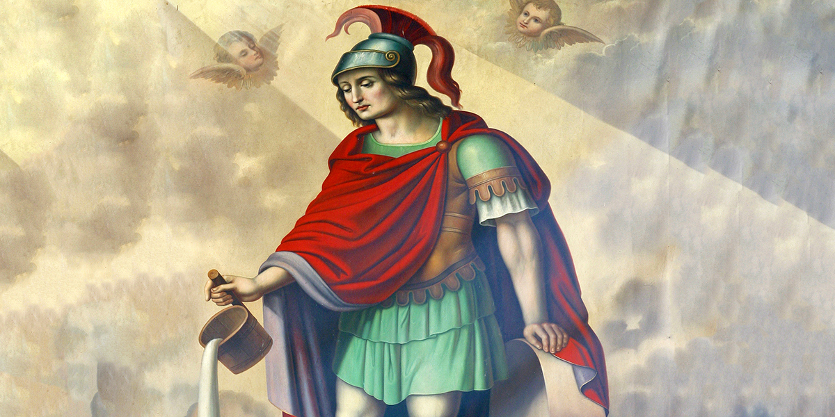 Why is St. Florian the patron saint of firefighters?