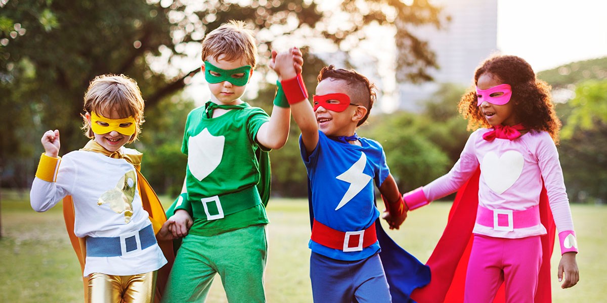 Watch three big brothers turn into real-life superheroes