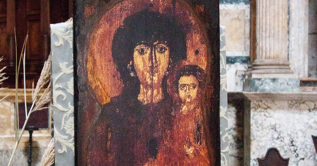 Byzantine icon in Rome’s Pantheon restored to glory
