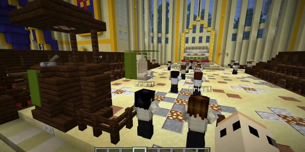 The “Minecraft priest” is building up Catholicism