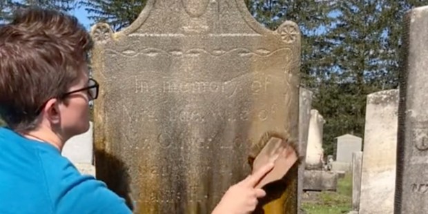 The woman who’s gone viral by cleaning gravestones and sharing stories ...