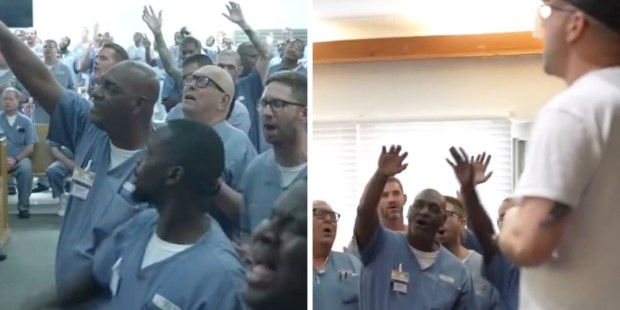 Watch these Florida inmates sing a heartfelt rendition of “How He Loves”
