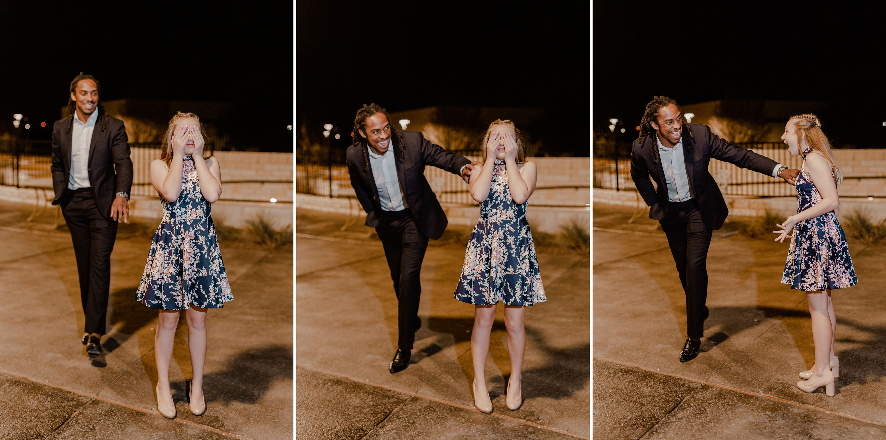 Football player takes grieving girl to father-daughter dance