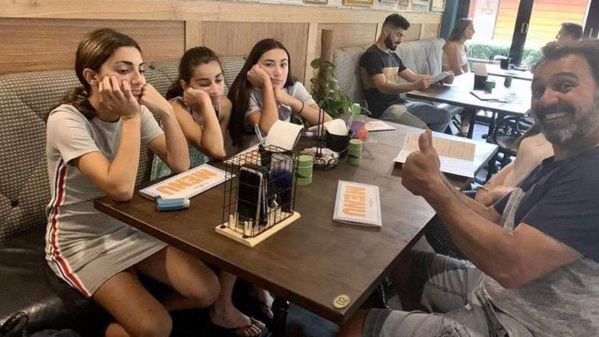 Viral image of family meal at restaurant is mix of creativity and tragedy
