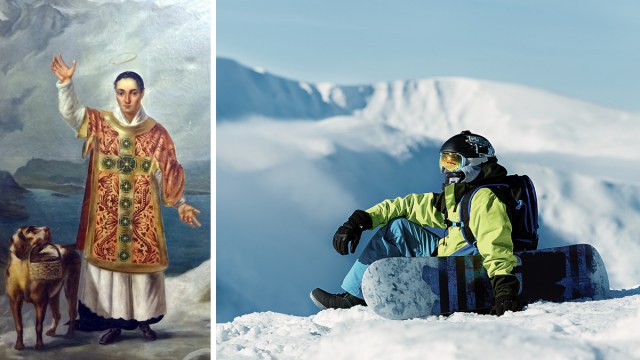 Who is the patron saint of snowboarding?