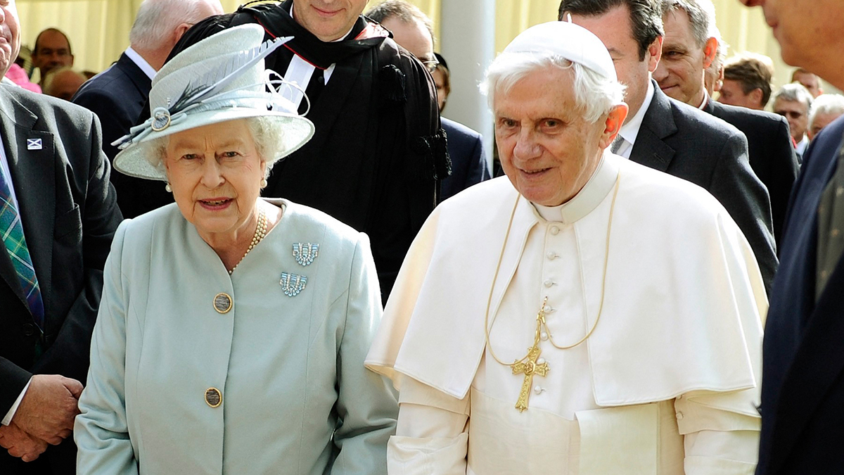 Queen Elizabeth II and the many popes she's met during her long reign