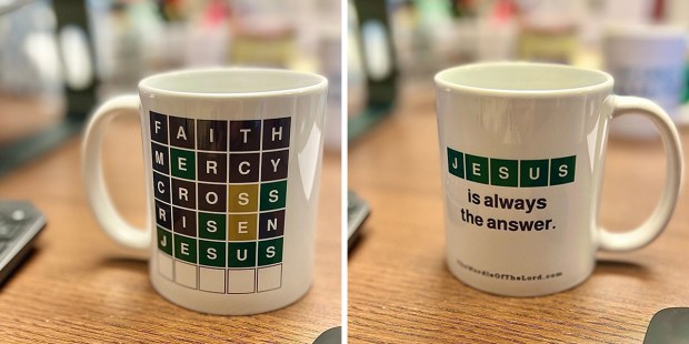 Christian fans of Wordle will appreciate this swag