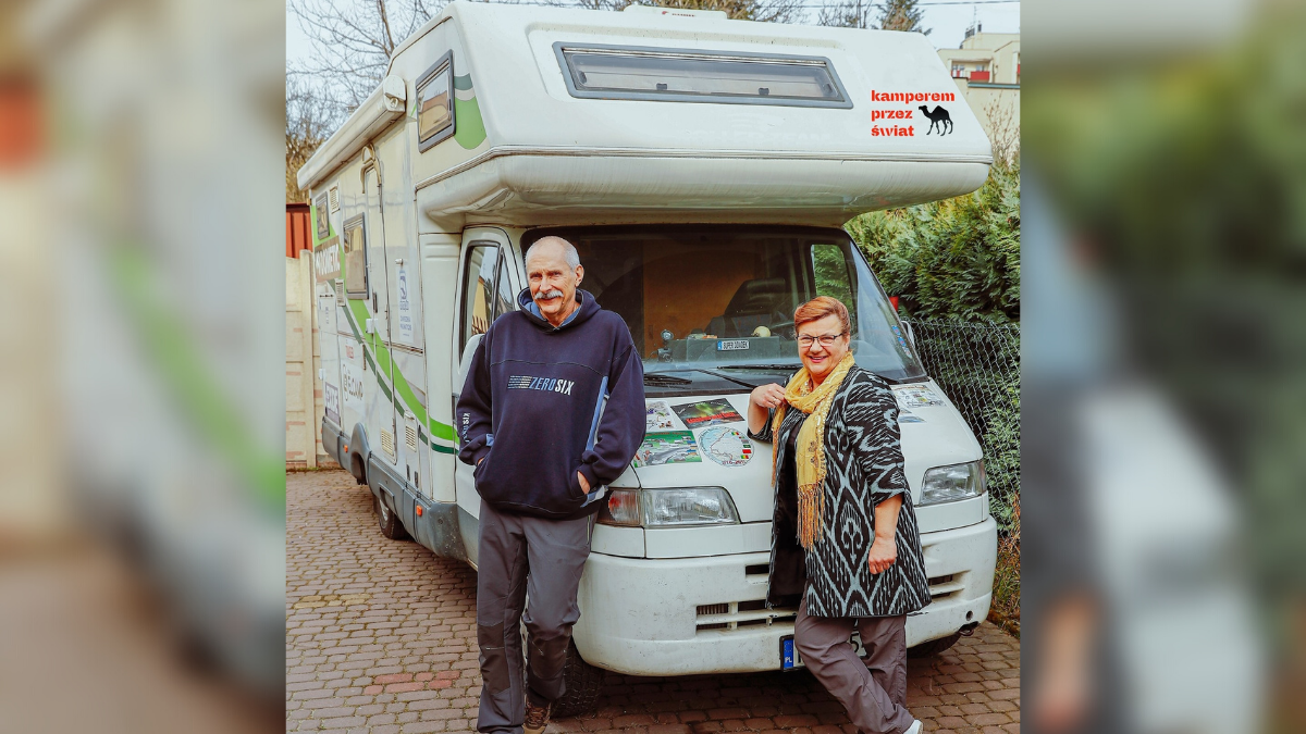 Retired couple inspires others by traveling around the world in an RV