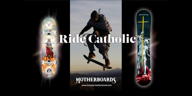 Motherboards: Priest-tested and mother-approved Catholic skateboards