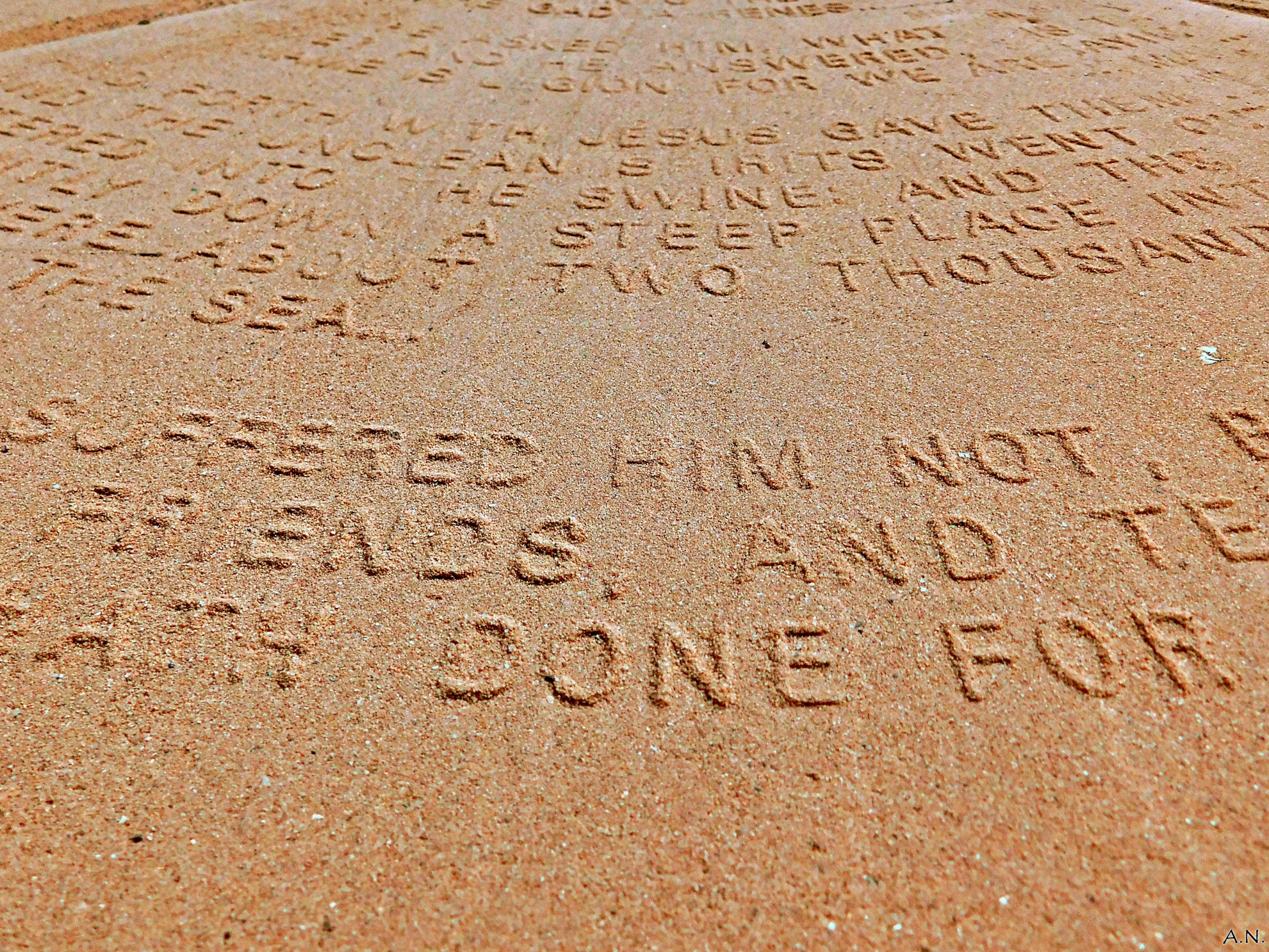 Mass prep – 3 points/30 seconds: What does Jesus write in the sand?