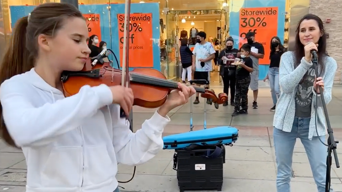 Beautiful rendition of "Hallelujah" by Ukrainian mom and daughter