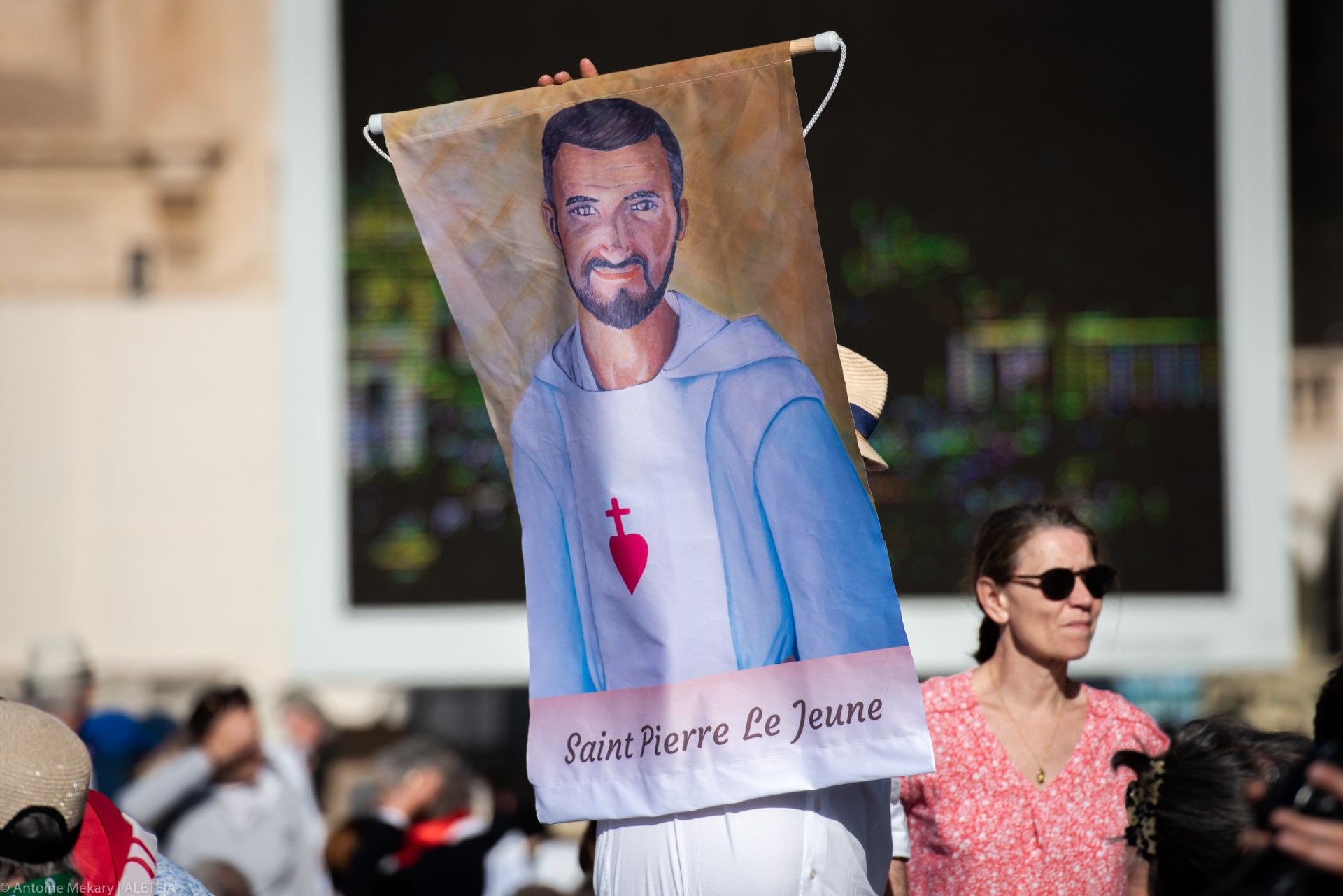 Pope says newly canonized French saint helped him overcome crises