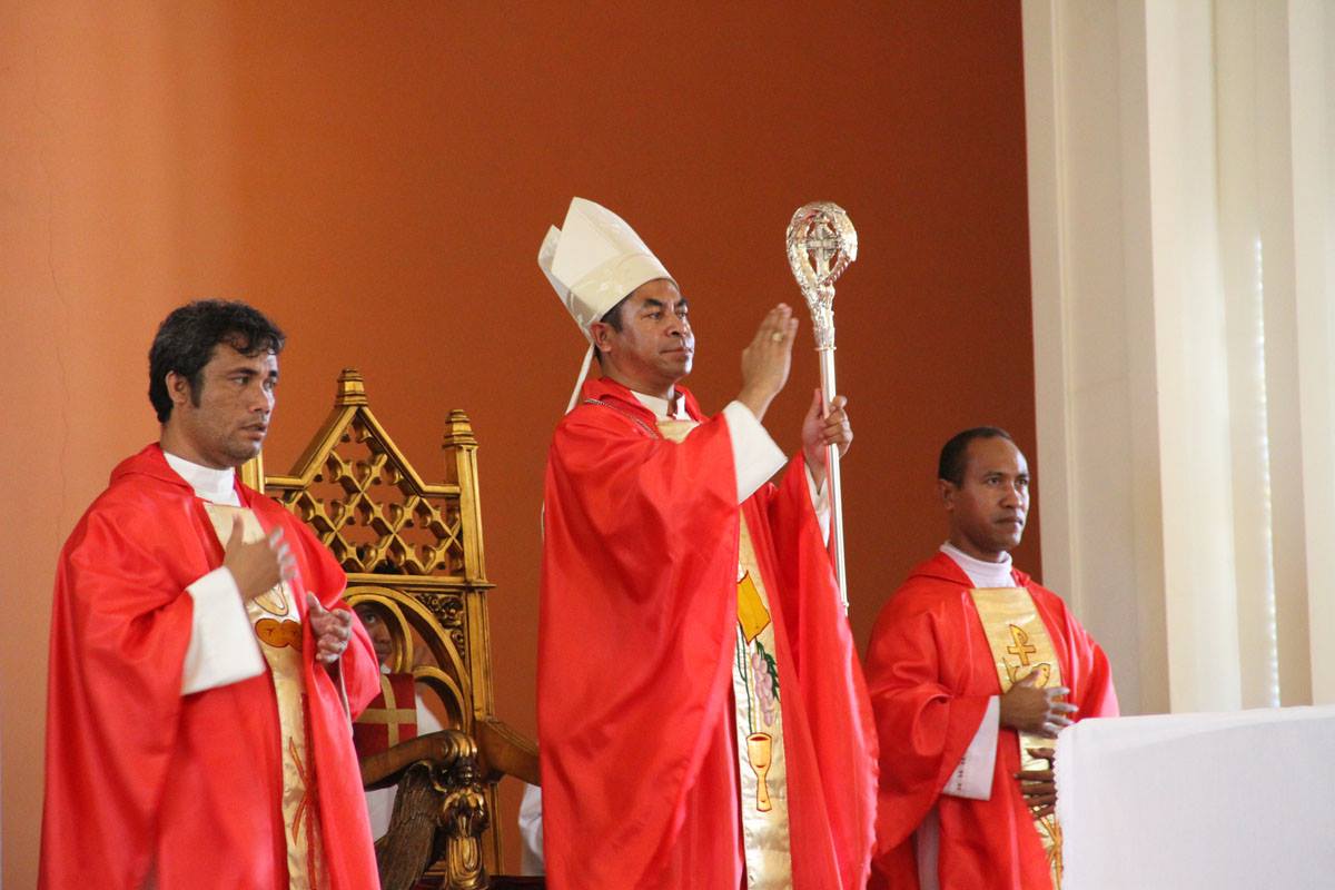 The 1st cardinal for this almost entirely Catholic, young nation